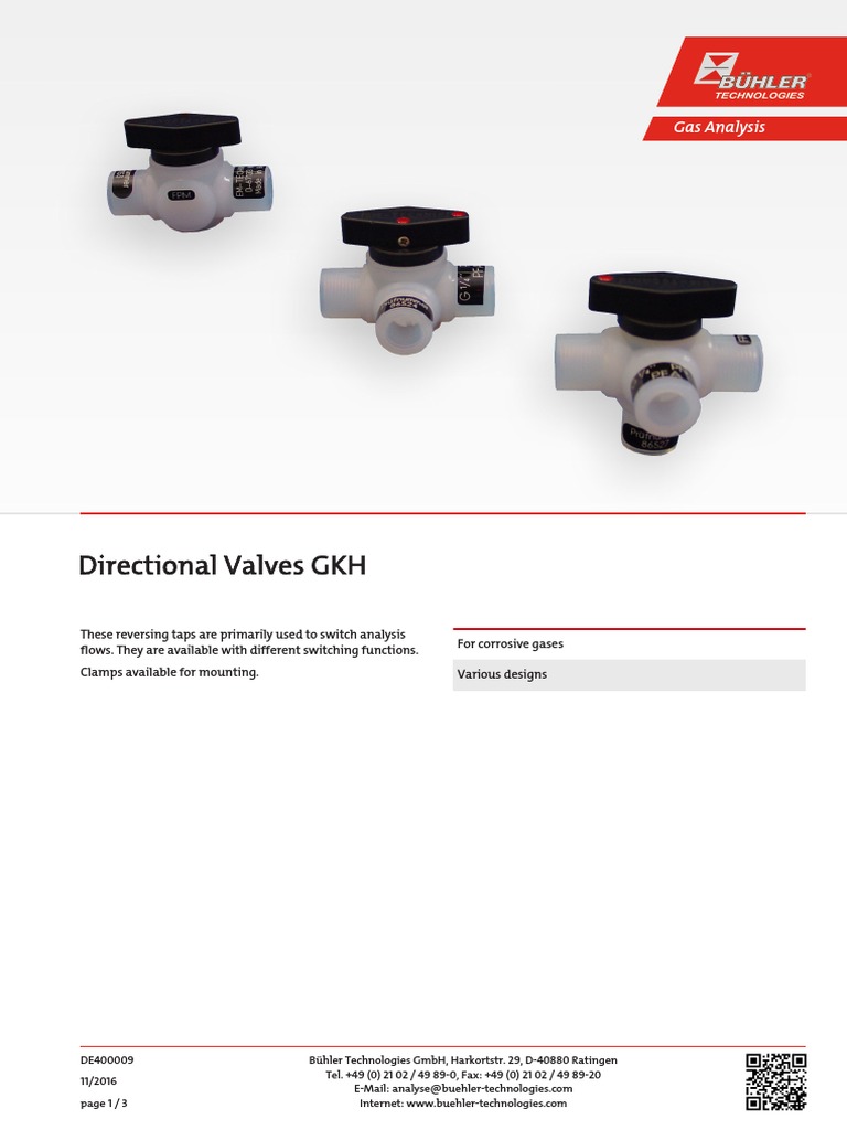 De400009 GKH | PDF | Gases | Valve