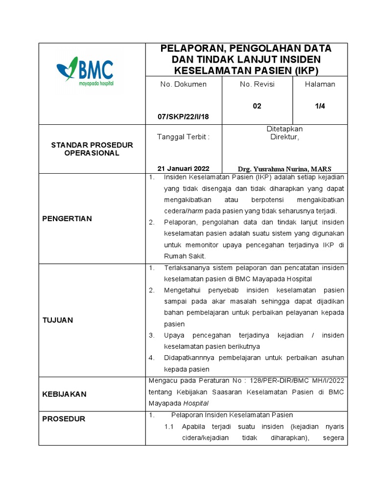Alur Pelaporan Ikp | PDF