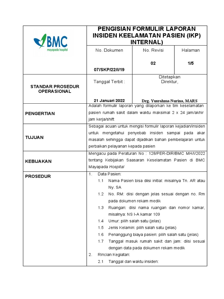 Pengisian Format Laporan Ikp | PDF