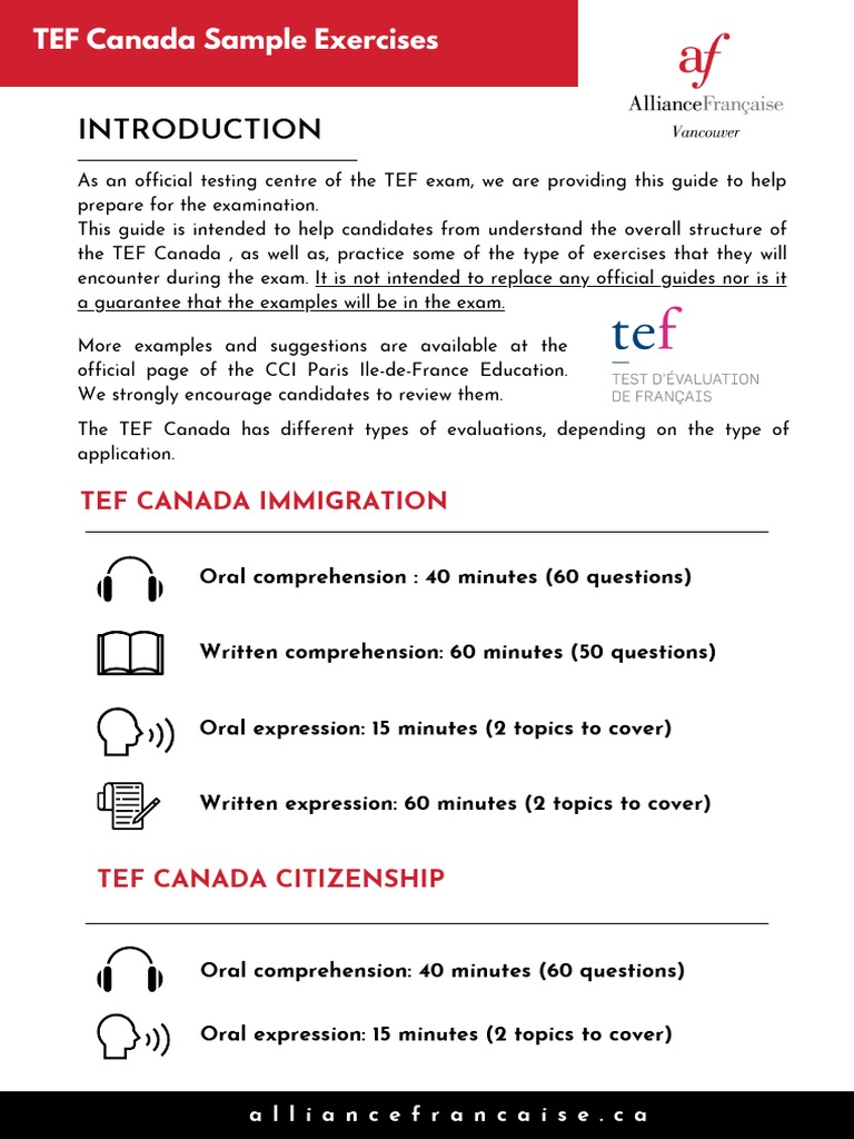 TEF Canada Sample BLOG | PDF | Test (Assessment) | Cognition