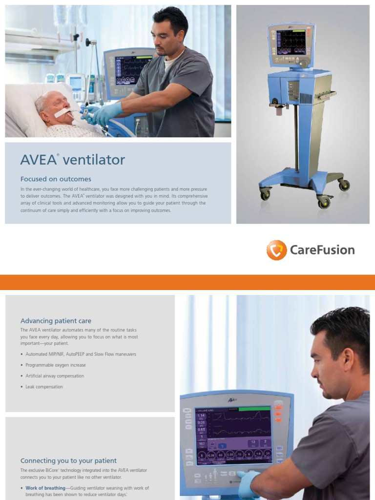 Carefusion Avea Ventilator Brochure | PDF | Clinical Medicine | Medical Specialties