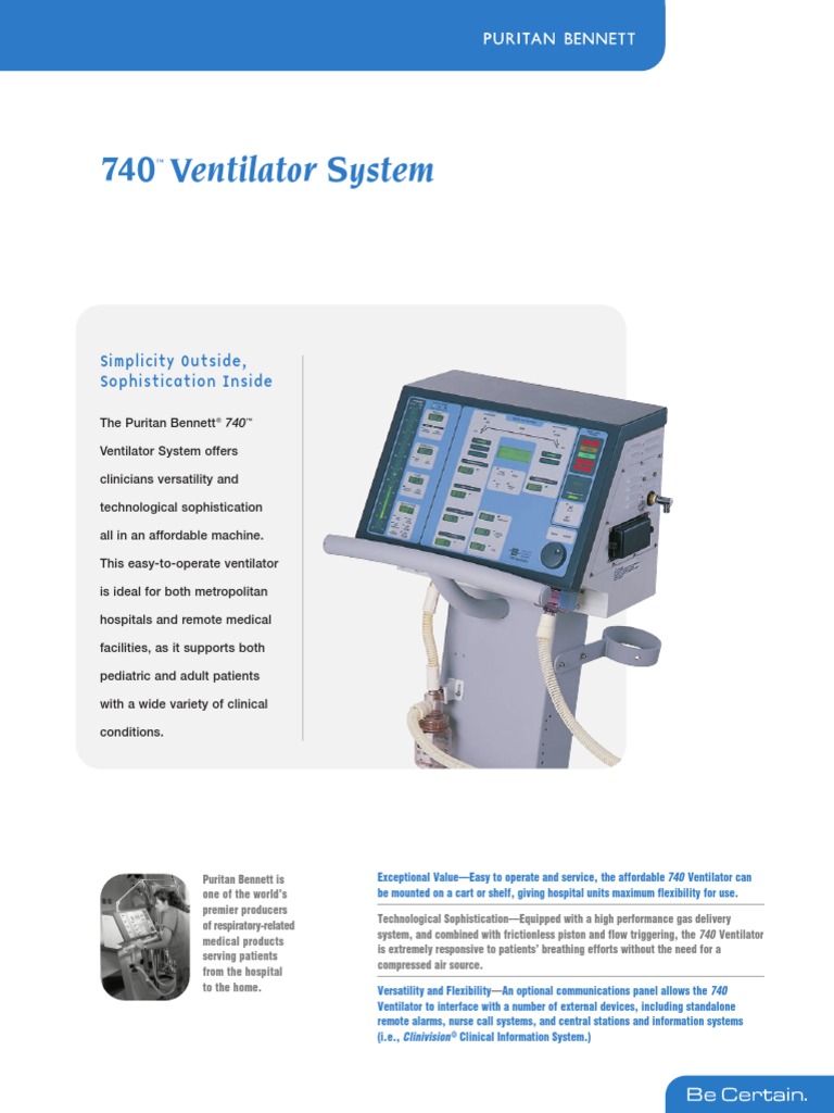 740 Ventilator System | PDF | Apnea | Breathing
