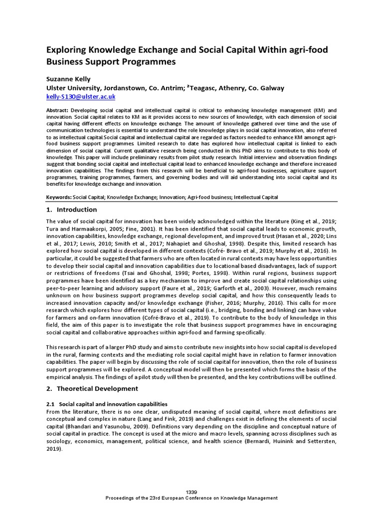 Zx Kelly Km 060 Pdf Social Capital Innovation