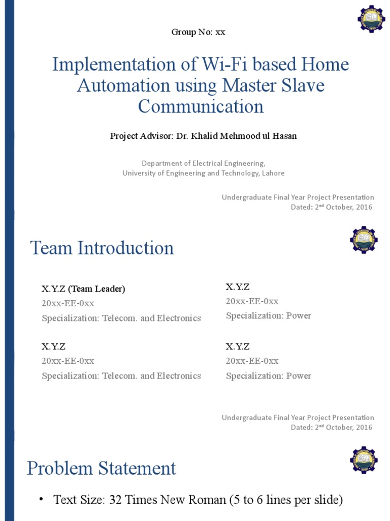 FYP Presentations Format | PDF | Information Technology | Computing