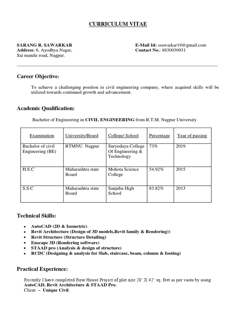 Best CV For BIM Profile | PDF | Autodesk Revit