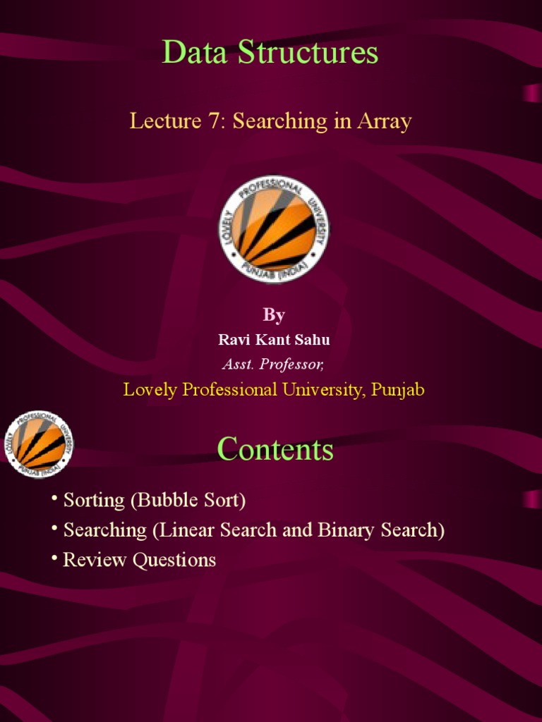 Array Searching Pdf Information Retrieval Applied Mathematics