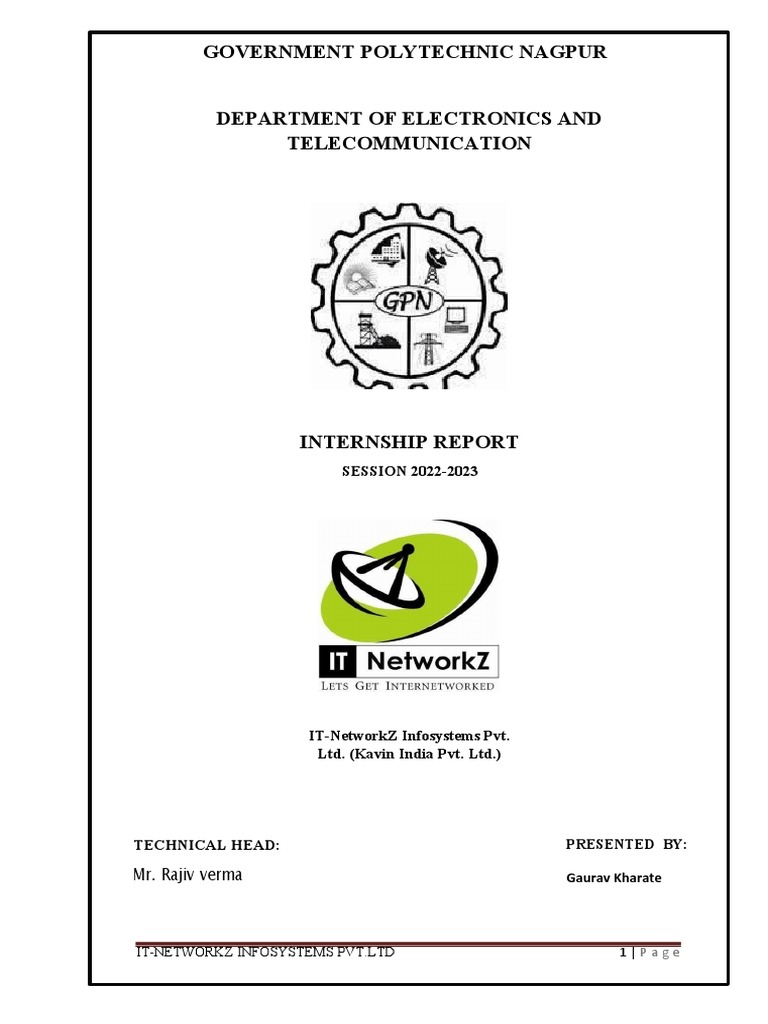 Internship Report by Aniket Chauhan-1-1 (1) - 1 | PDF | Network Interface Controller | Ip Address