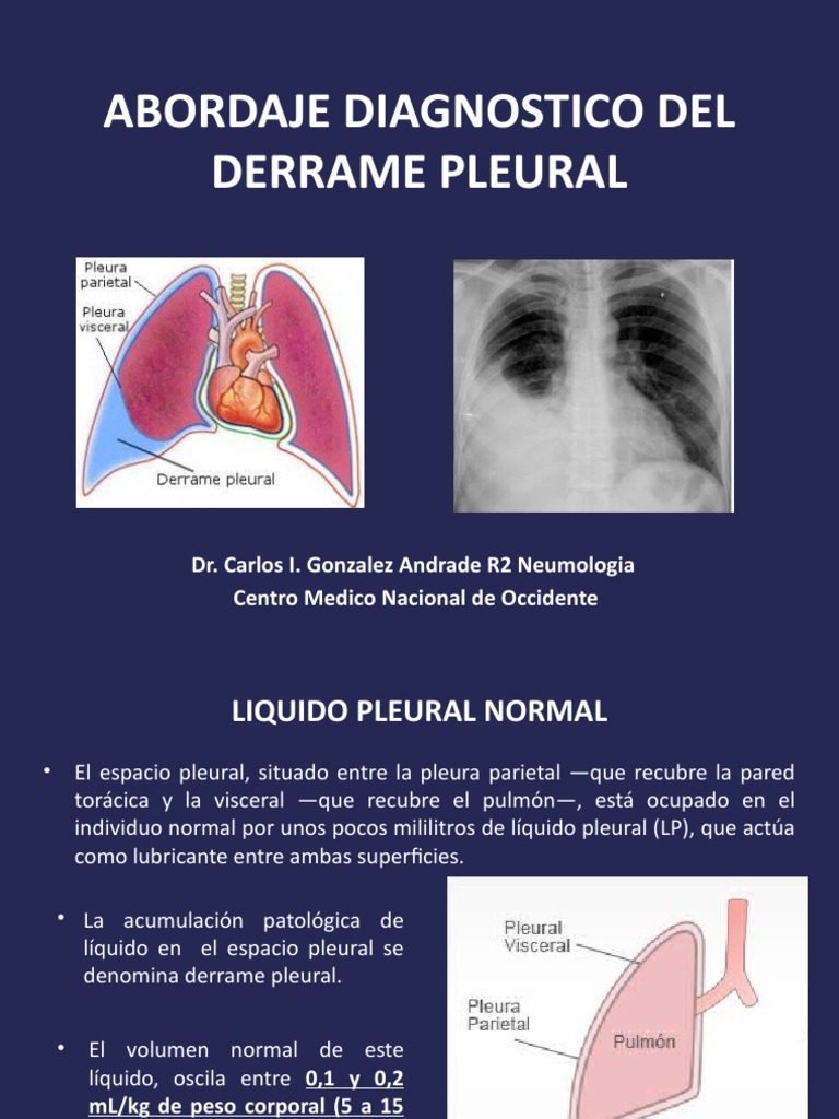 Análisis diagnóstico del derrame pleural: enfoque en el estudio del líquido pleural | PDF ...