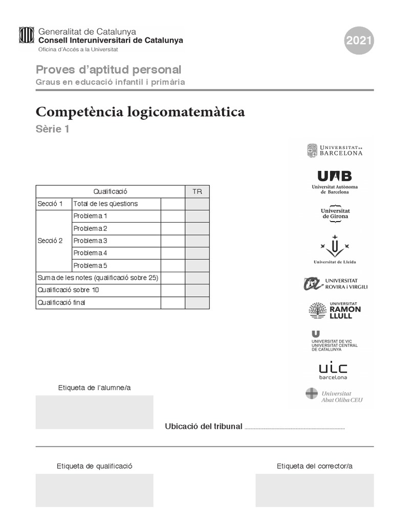 PAP CLOM S1 Cat 2021 | PDF