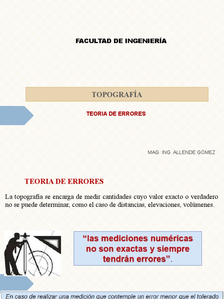 Teoria de Errores | PDF | Exactitud y precisión | Medición
