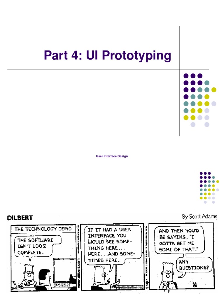 4 UI Prototyping | PDF | Software Prototyping | Prototype