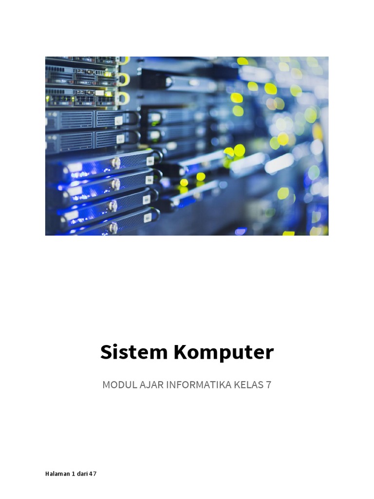 Modul Ajar Informatika - Sistem Komputer - Fase D-2 | PDF