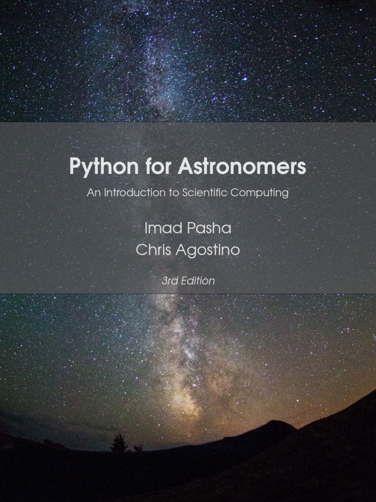 Python For Astronomers | PDF | Computer File | Command Line Interface