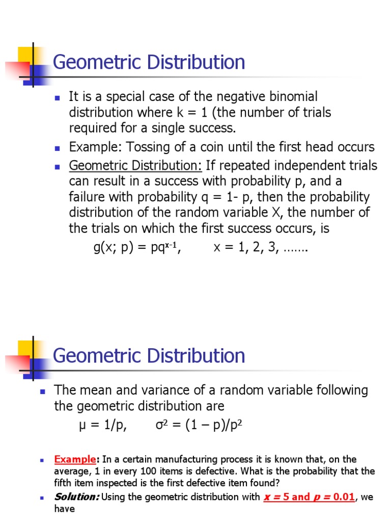 Geomatric and | PDF | Poisson Distribution | Teaching Mathematics