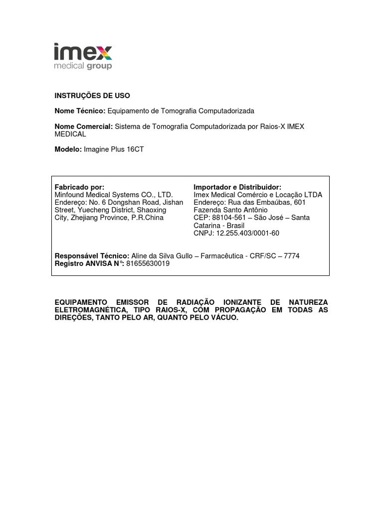 Instruções de Uso - Imagine Plus | PDF | Direitos Autorais | Informação