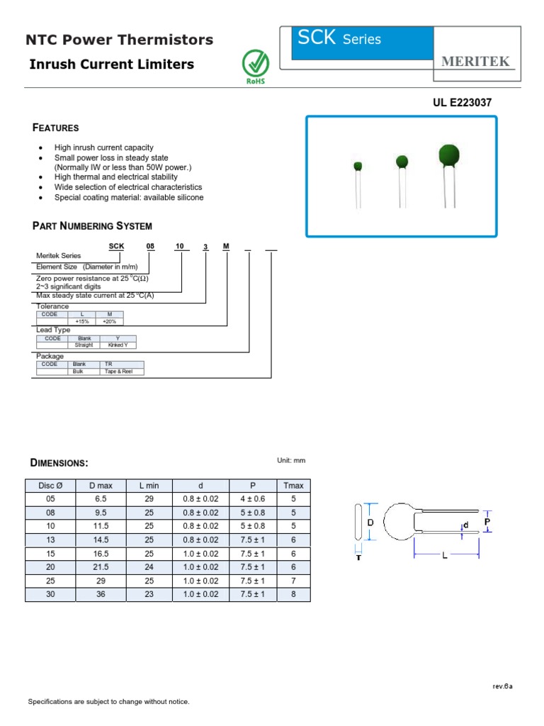 SCK 053 Termistor | PDF | Thermodynamics | Metrology