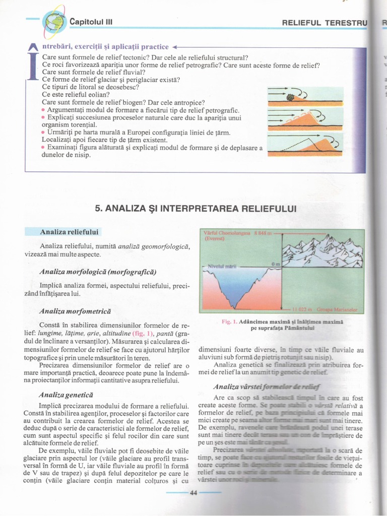 Cap III. Analiza Si Interpretarea Reliefului | PDF