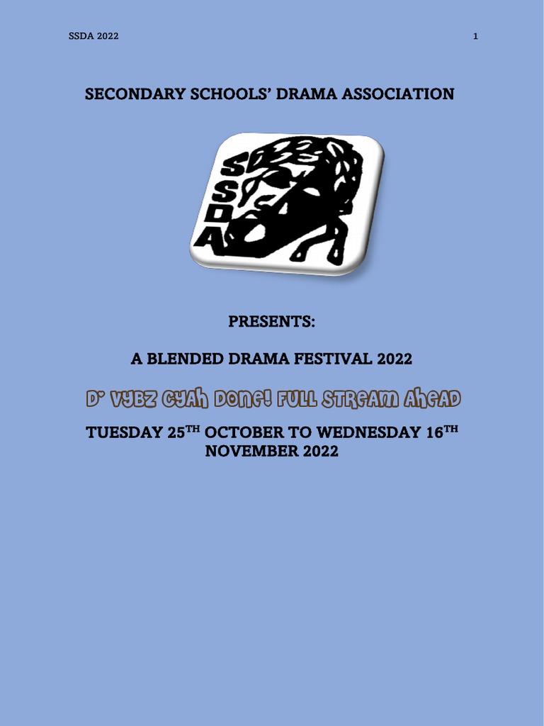 Secondary Schools' Drama Festival 2022 Booklet | PDF | Theatre | Ios