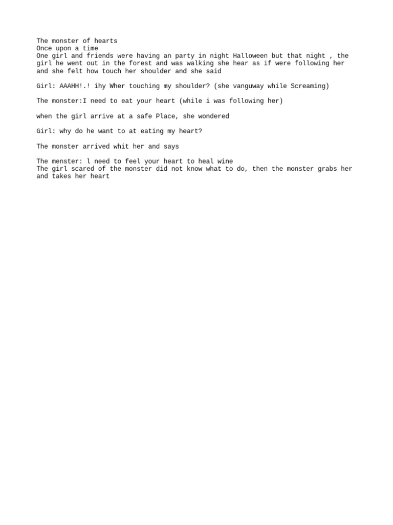 Horror Story | PDF | Poetry