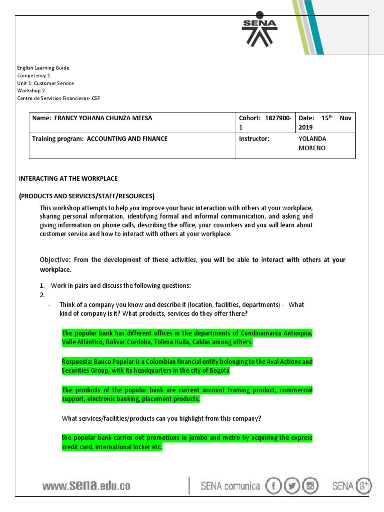 Workshop 2 - Customer Service | PDF | Original Equipment Manufacturer ...