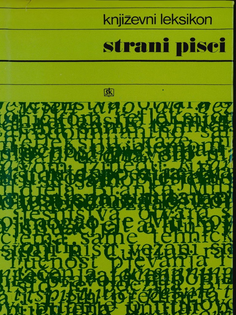 Književni Leksikon - Strani Pisci | PDF
