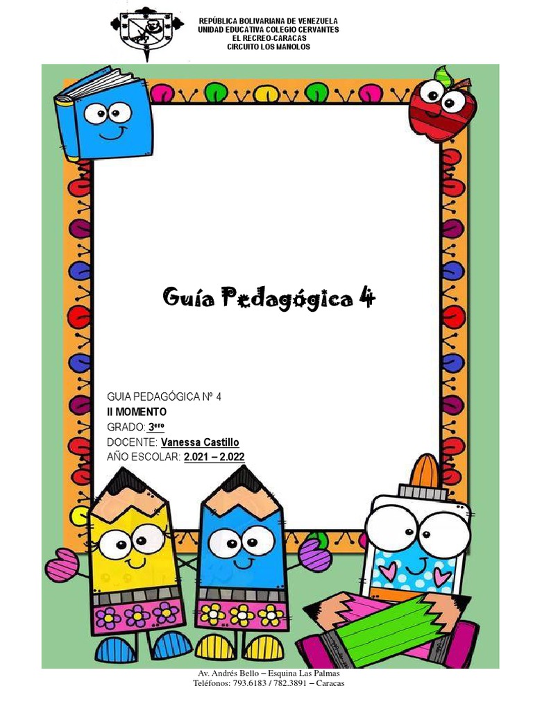 3ER GRADO Guia 4 | PDF | Aprendizaje