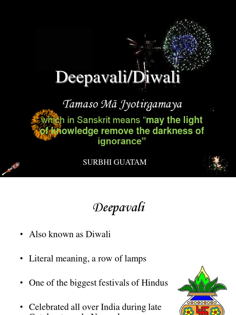 Diwali Powerpoint | PDF | Religious Holidays | Indian Religions