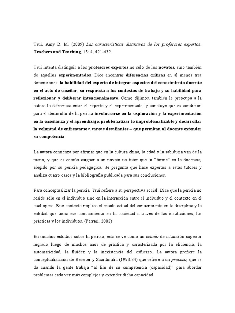 Tsui | PDF | Conocimiento | Aprendizaje