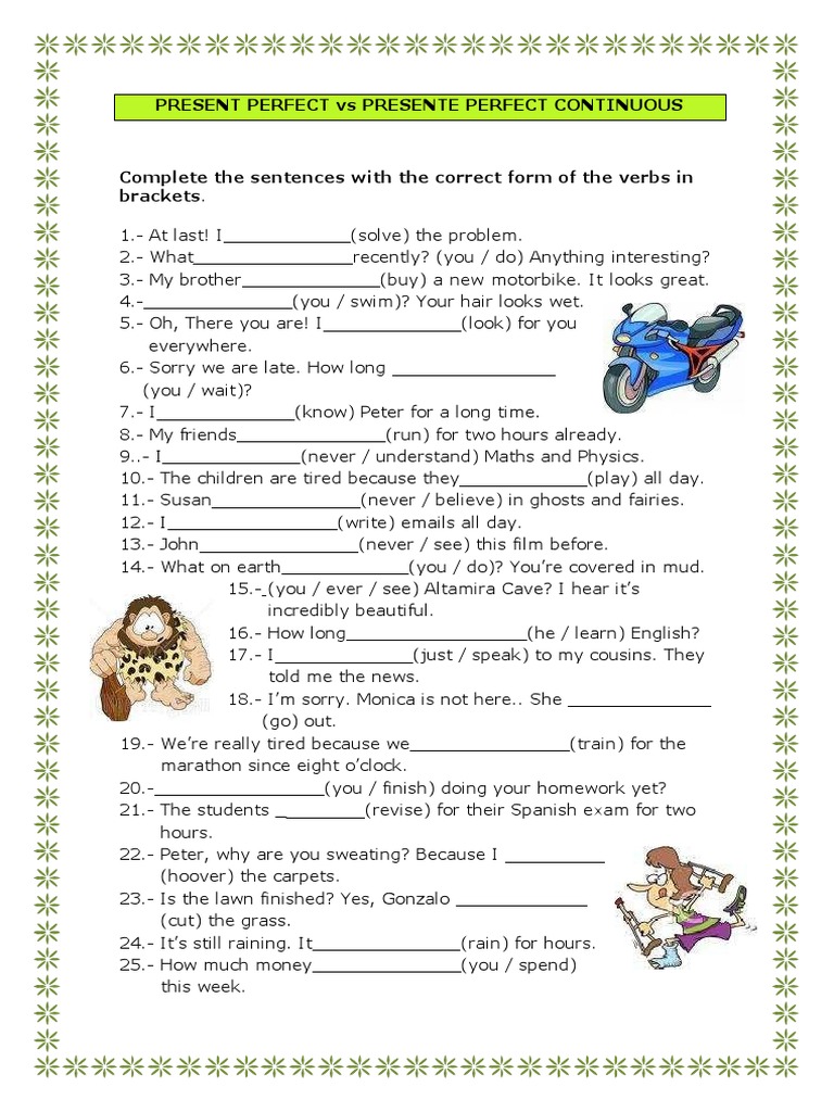 Present Perfect Vs Presente Perfect Continuous | PDF | Language Arts & Discipline