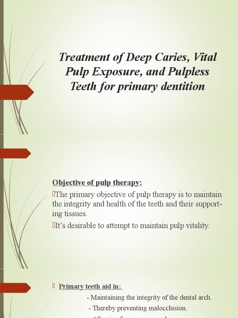 Pulpectomy | PDF | Medicine | Diseases And Disorders