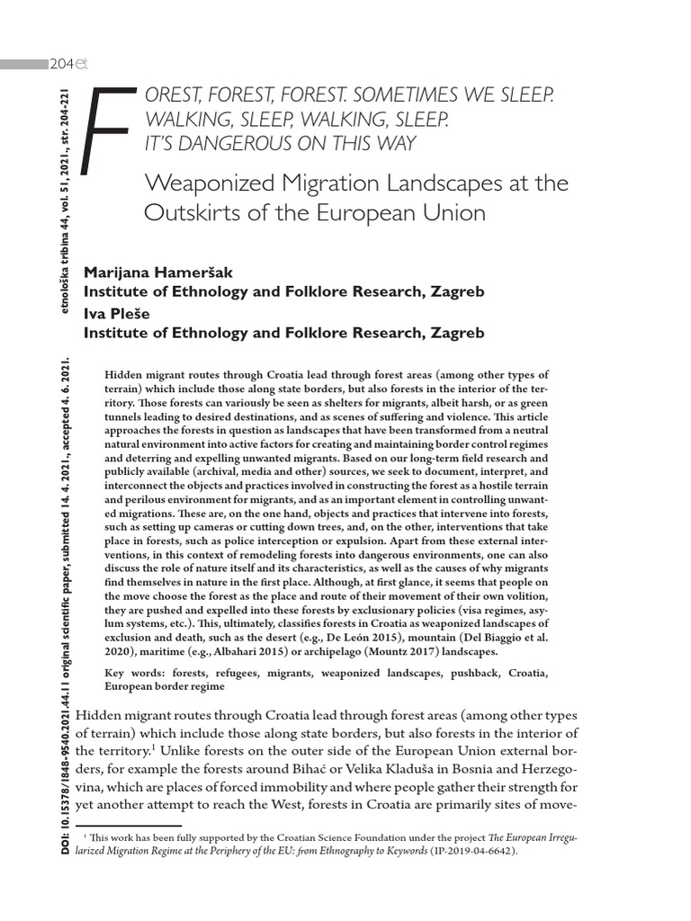 Hamersak - Plese - Forest Forest Forest - Sometimes We Sleep | PDF ...