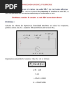 Circuitos de Corriente Alterna, Ejercicios Resueltos | PDF | Impedancia eléctrica | voltaje