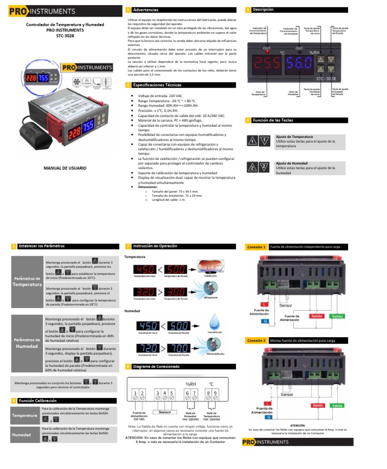 Pro Instruments STC 3028 | PDF | Relé | Bienes manufacturados