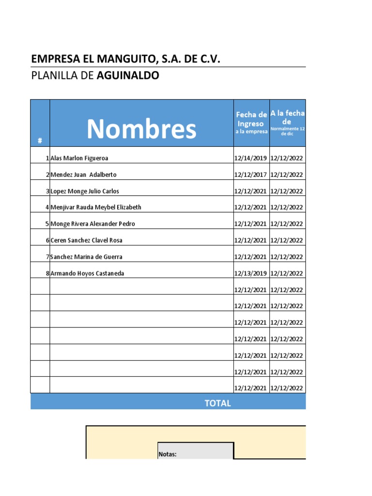Plantilla Aguinaldos | PDF | Gobierno