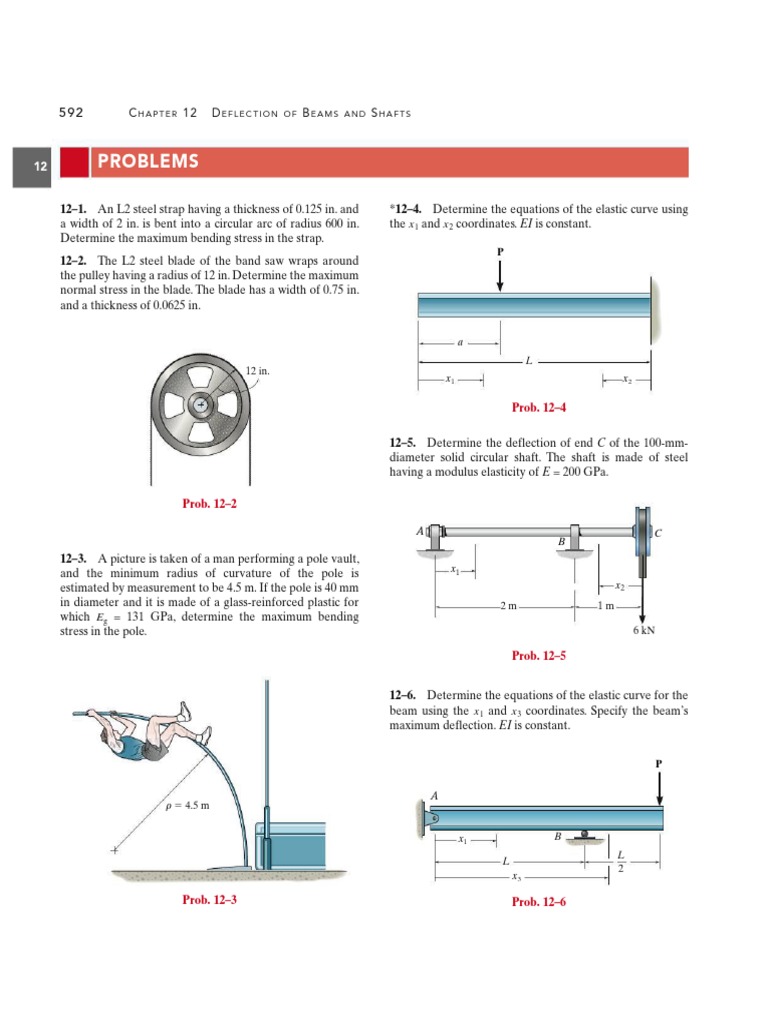 Hibbler 12 | PDF | Beam (Structure) | Bending