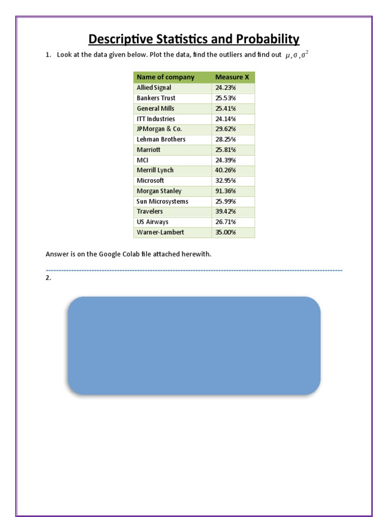 Assignment 2 - Set 1 - Solution | PDF | Probability Theory | Statistical Analysis