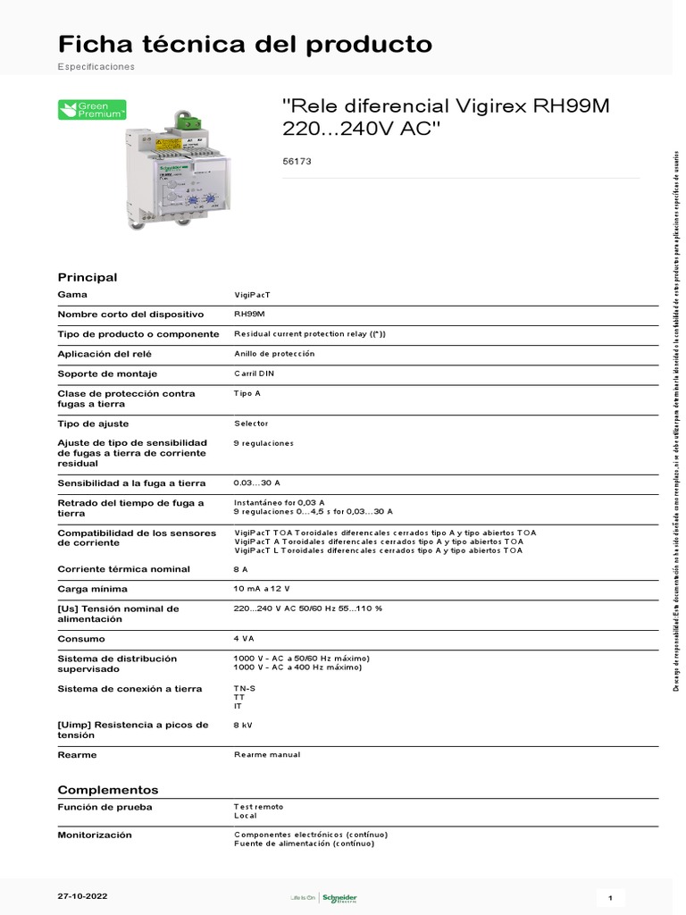 Vigirex RH10M - P-RH21M - P-RH99M - P-RH197-RHU - 56173 | PDF ...