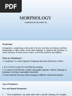Morphological Processes: Word Formation | PDF | Morphology (Linguistics ...