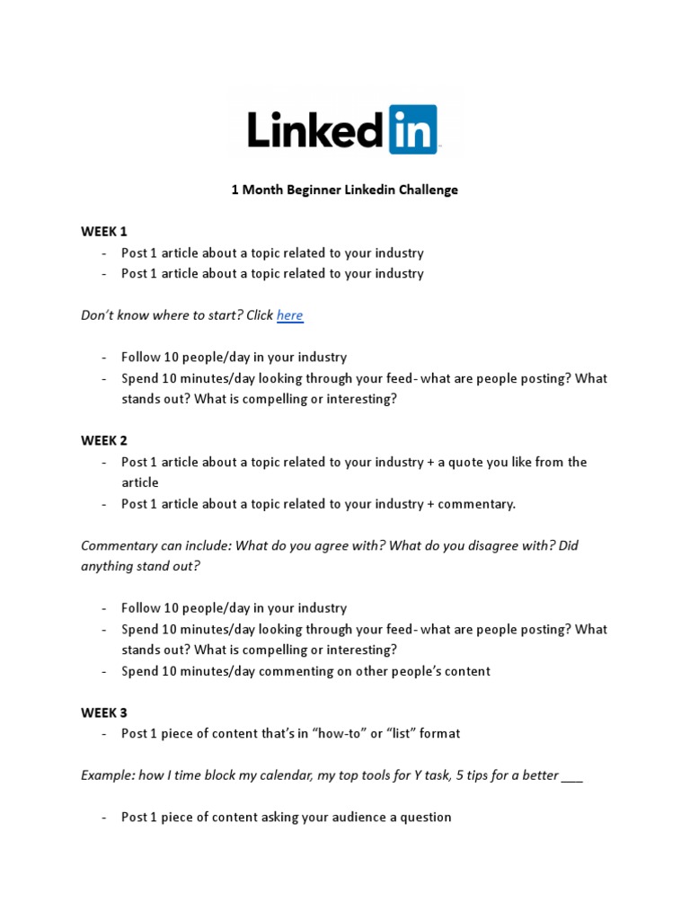 Linkedin Challenge - Documentos de Google | PDF