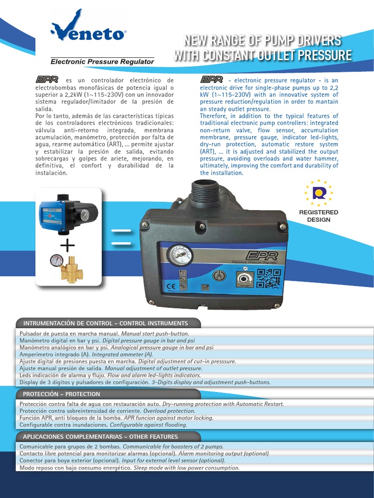 Controlmatic Regulador Veneto | PDF | Presión | Metrología