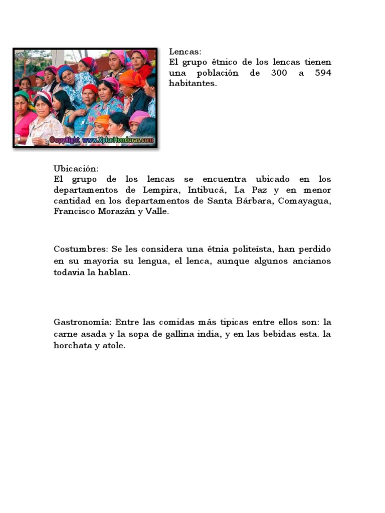 Lencas | PDF | Maíz | Comida y bebida