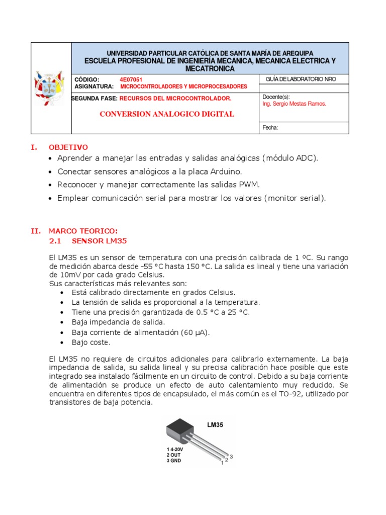 Guia de Practicas Arduino Analogicas | PDF | Pantalla de cristal líquido | Monitor de computadora