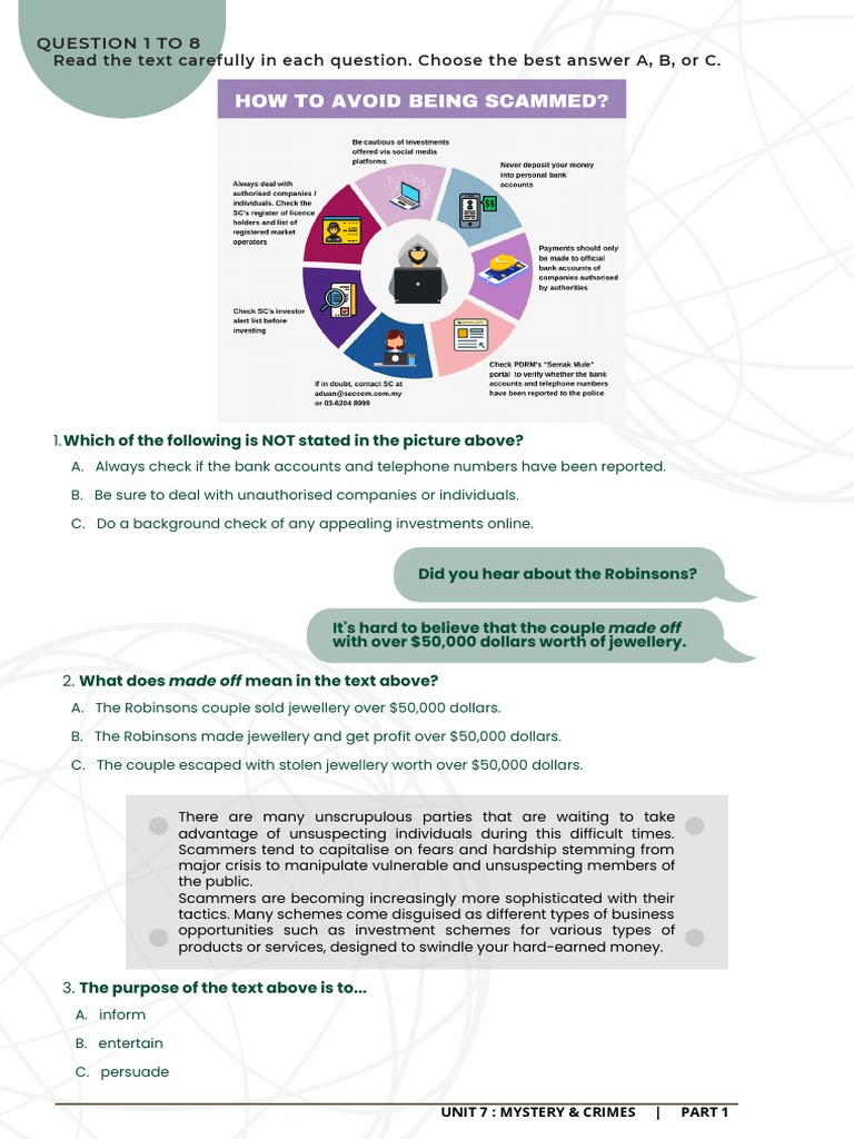 Unit 7 Mystery & Crimes (SPM) | PDF | News