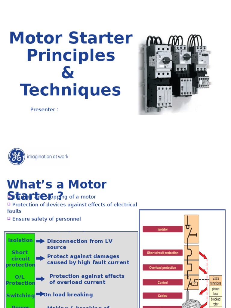 13-Motor Starter Principles & Techniques-REV1.0 | PDF | Electrical ...