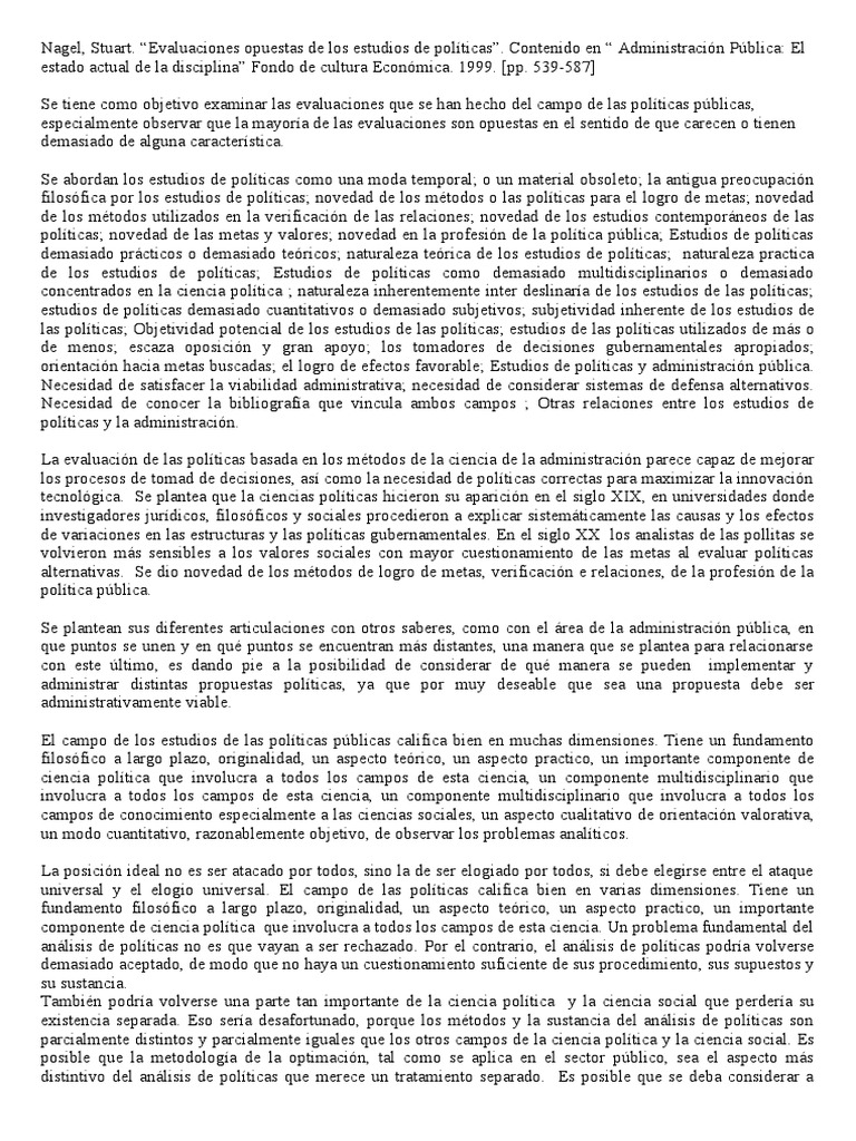 Sintesis 2 Nagel, Stuart | PDF | Science