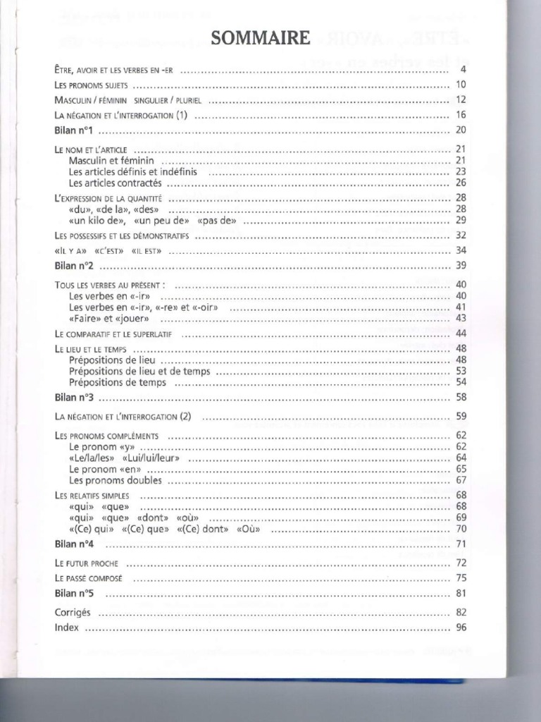 Grammaire Progressive Du Francais Debutants Comlement AExercices ...