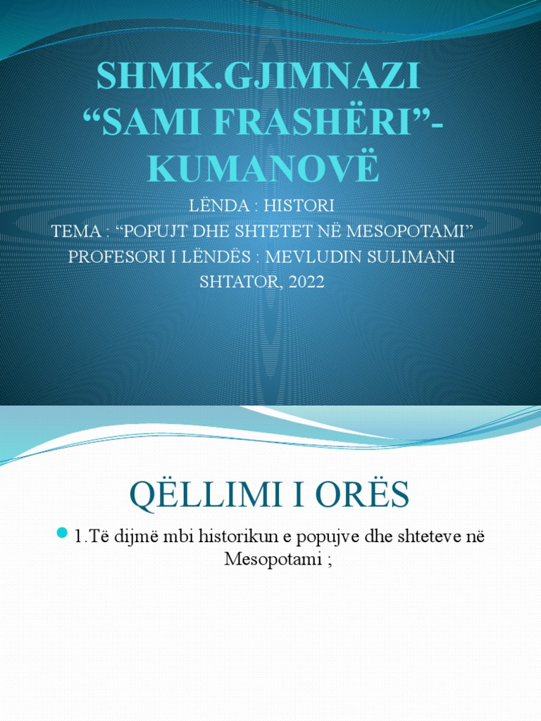 4.popujt Dhe Shtetet Në Mesopotami (I-2, 3, 4, 5, 6, 7) | PDF