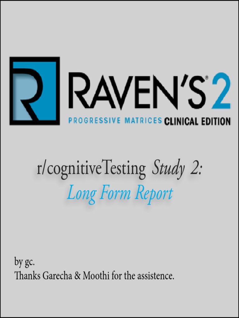 R/Cognitivetesting Study 2:: Long Form Report | PDF | Mode (Statistics ...