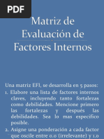 Matriz de Evaluación de Factores Externos | PDF