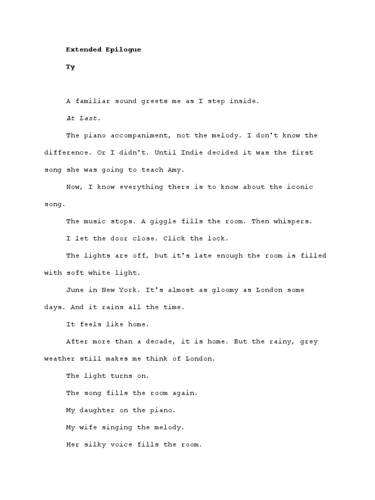 Dirty Wedding Extended Epilogue | PDF